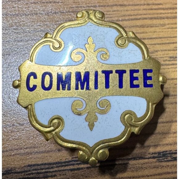 Accessories | Vintage Masonic Knights White Enamel Gold Tone Badge ...